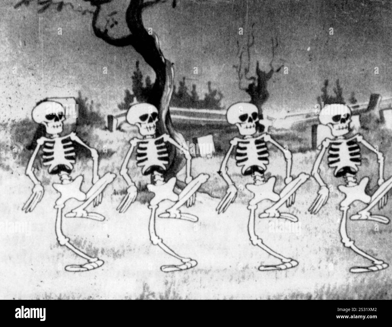 SKELETON DANCE THE FIRST SILLY SYMPHONY YOU MUST CREDIT WALT DISNEY Date: 1929 Stock Photo - Alamy