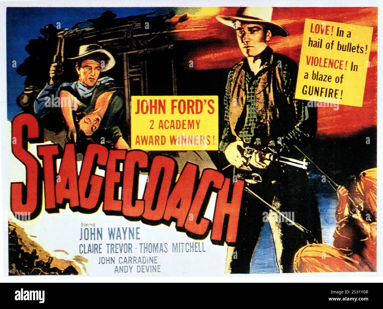 STAGECOACH POSTER FROM THE RONALD GRANT ARCHIVE Date: 1939 Stock Photo ...