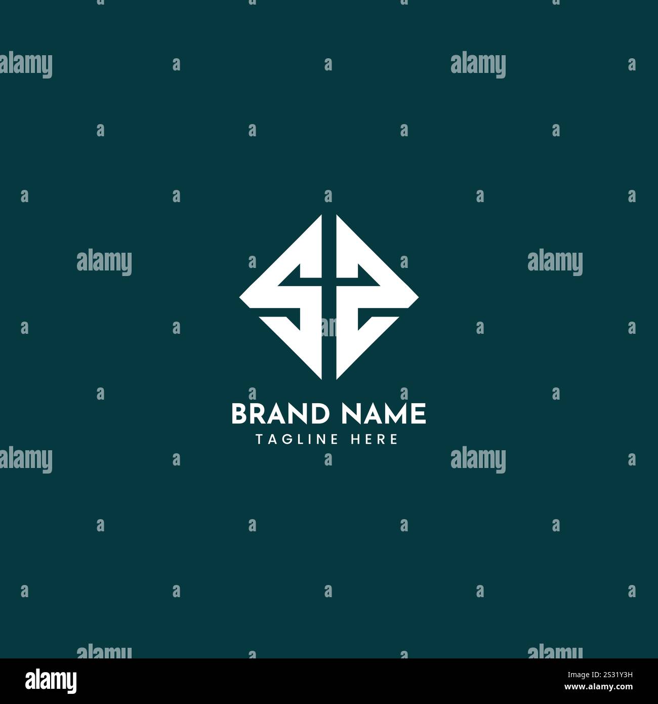 SS Monogram Wordmark Logo Design Stock Vector Image & Art - Alamy