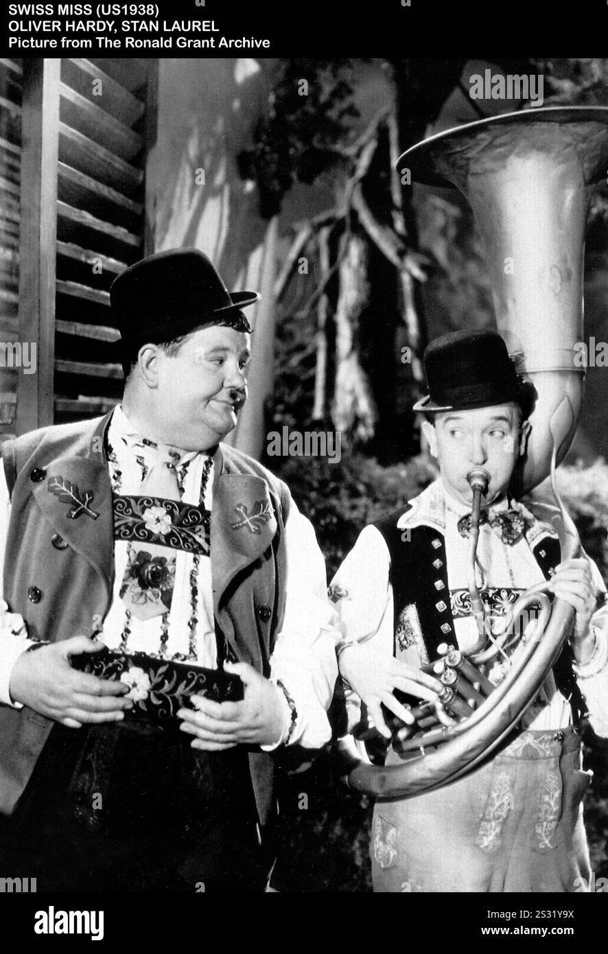 SWISS MISS OLIVER HARDY, STAN LAUREL Date: 1938 Stock Photo - Alamy