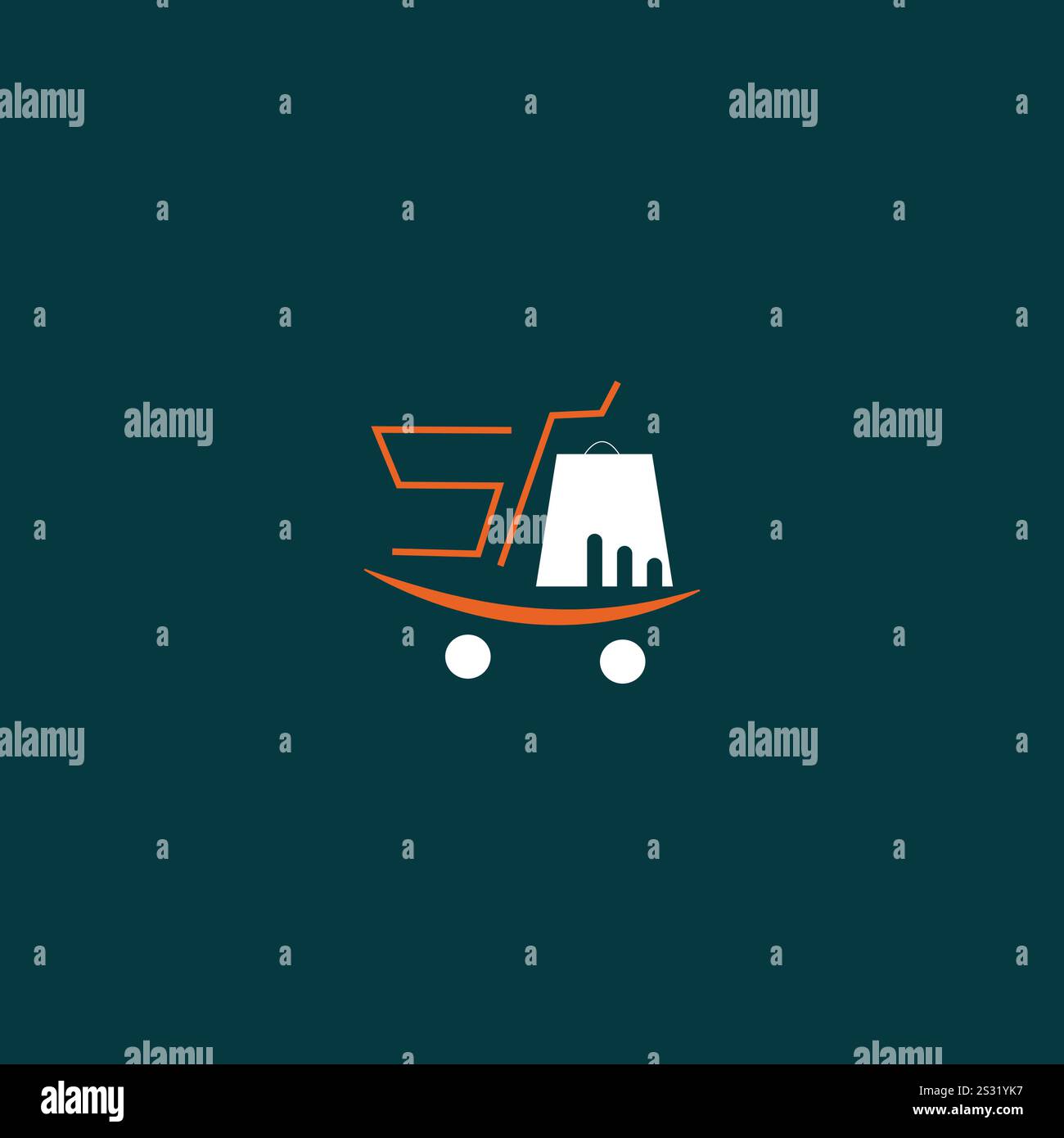 Letter SM & Shopping Mall Logo Design Stock Vector Image & Art - Alamy