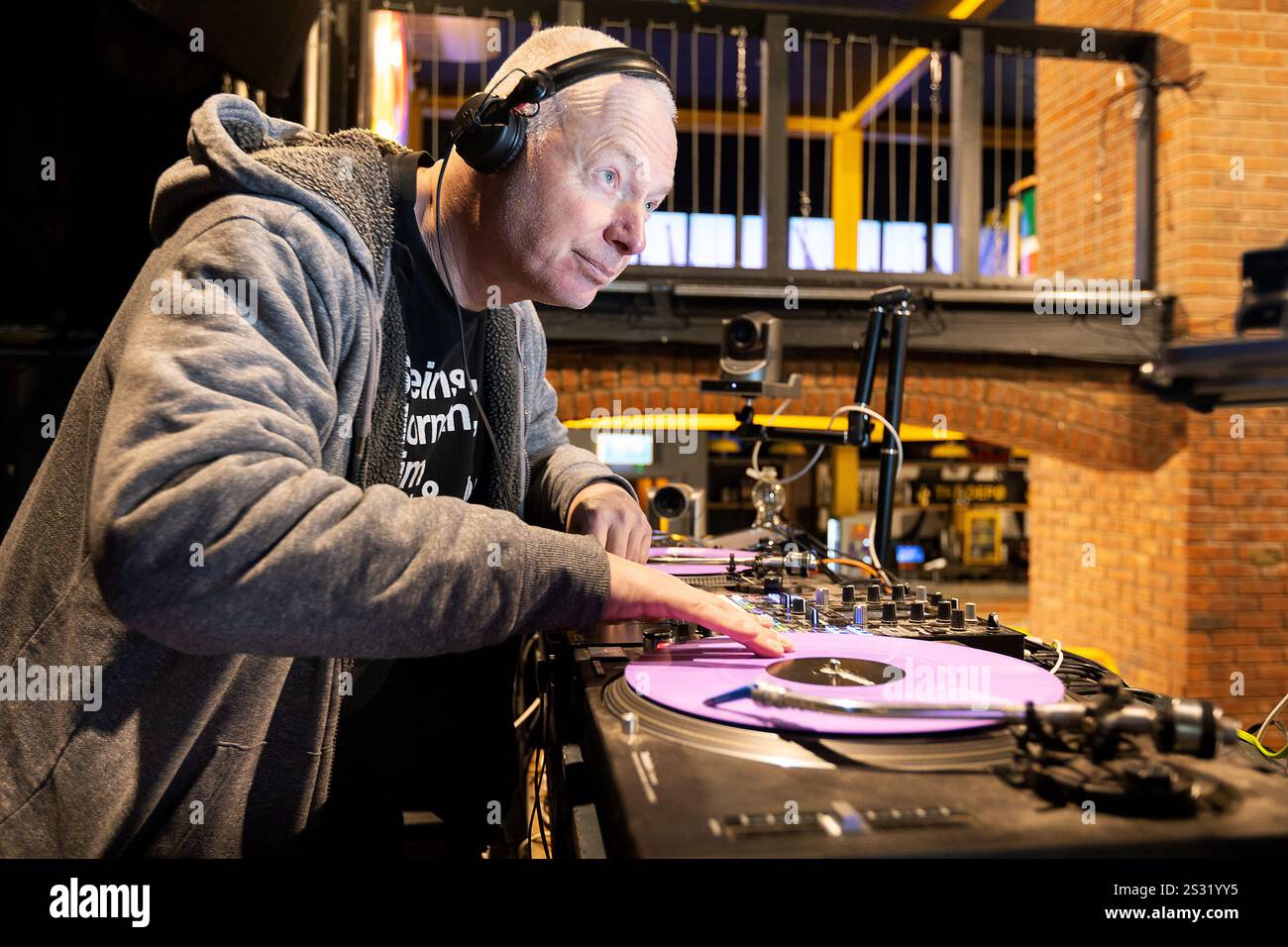 Plymouth, UK. 8TH Jan 2025. Rave On On & On… DJ Aldo Vanucci pictured ...