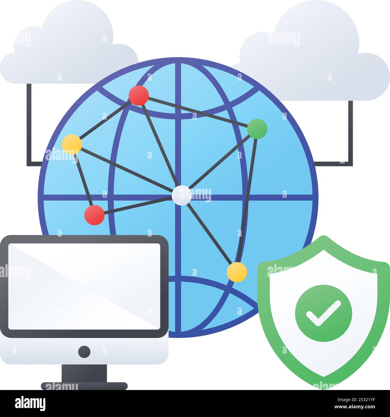 encrypted connection public network concept, Scalability, Control, and Isolation On Next ...