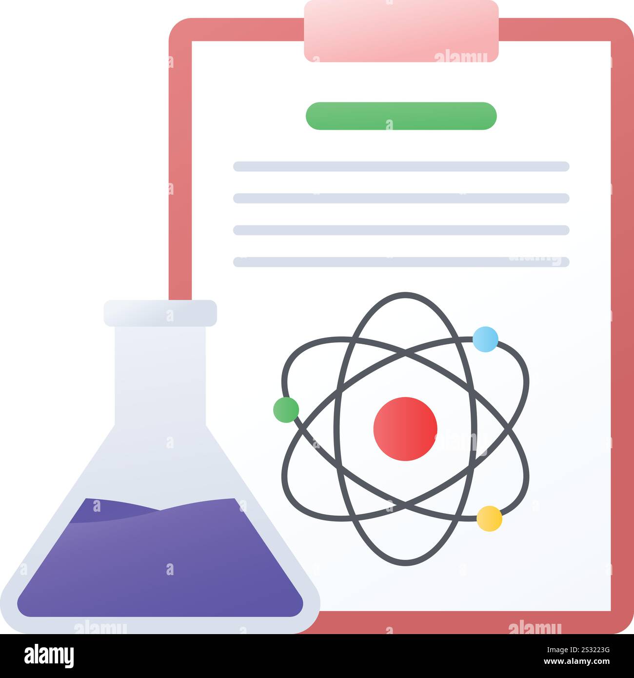 Science concept arrow experiment Stock Vector Images - Alamy