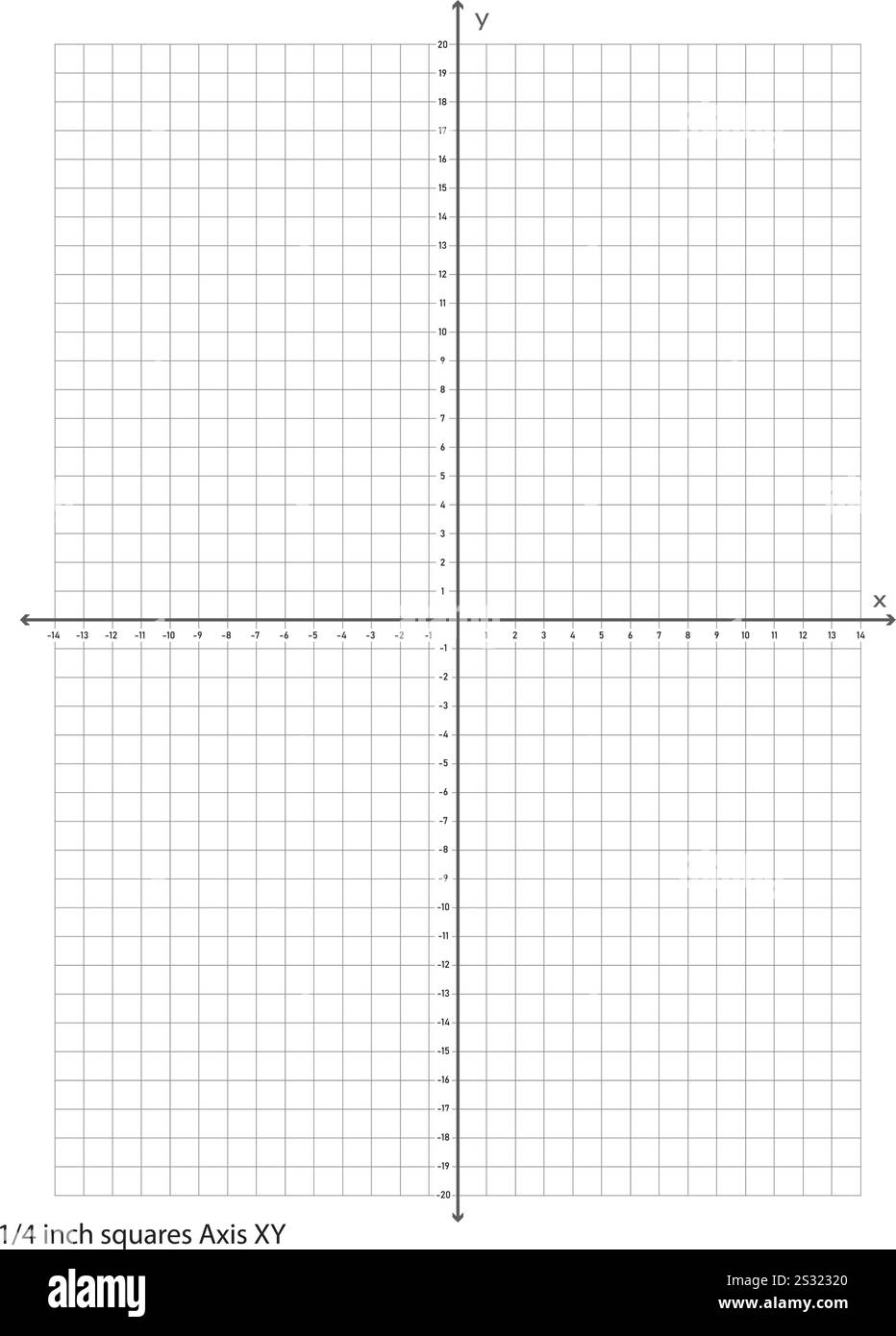 Graph Paper XY Axis quarter inch squares printable template A4 notebook ... Graph Paper XY Axis quarter inch squares printable template A4 notebook ...