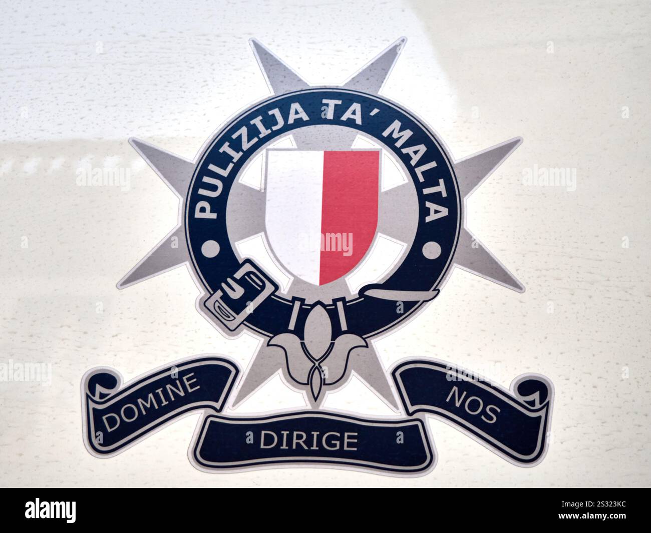 Maltese police logo on a car Stock Photo - Alamy