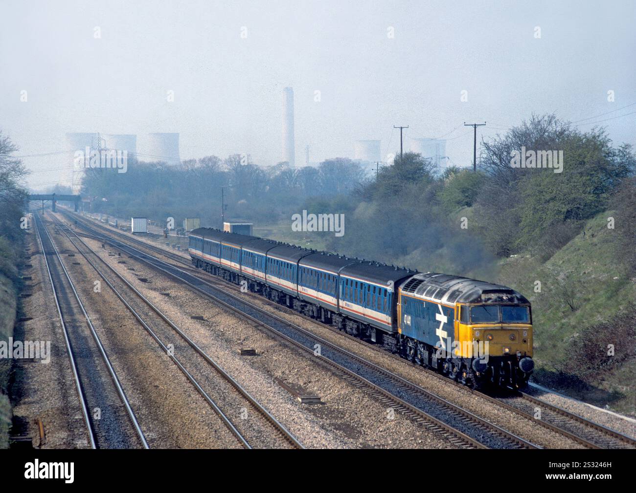 A Class 47 diesel locomotive number 47441 working a ’Network Express ...