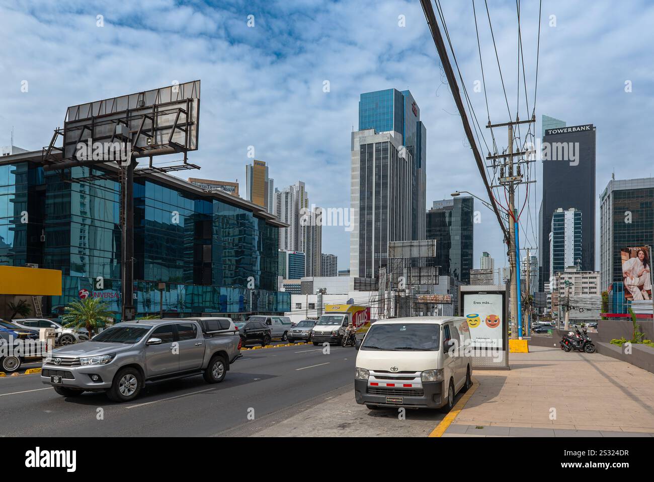 skyline in the center of the Panamanian capital Panama City Stock Photo ...