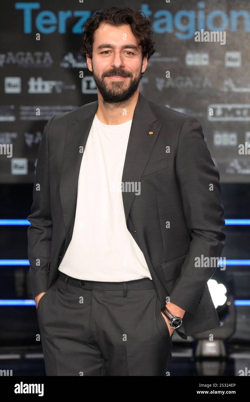 Rome, Italy. 08th Jan, 2025. Michele Rosiello attends the photocall of ...