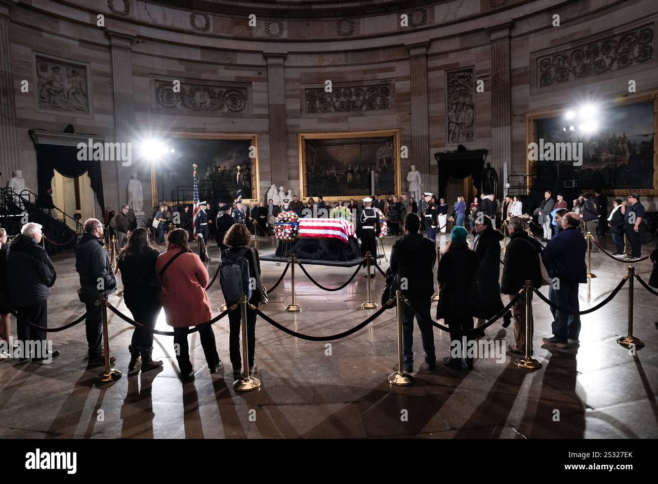 Former President Jimmy Carter lies in state Wednesday, Jan. 8, 2025, at ...