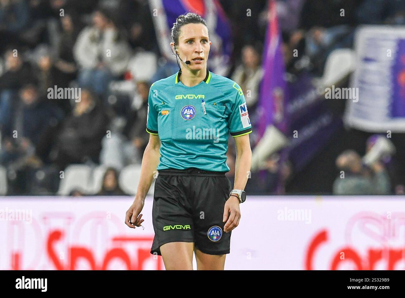 La Spezia, Italy. 06th Jan, 2025. Referee Silvia Gasperotti from ...