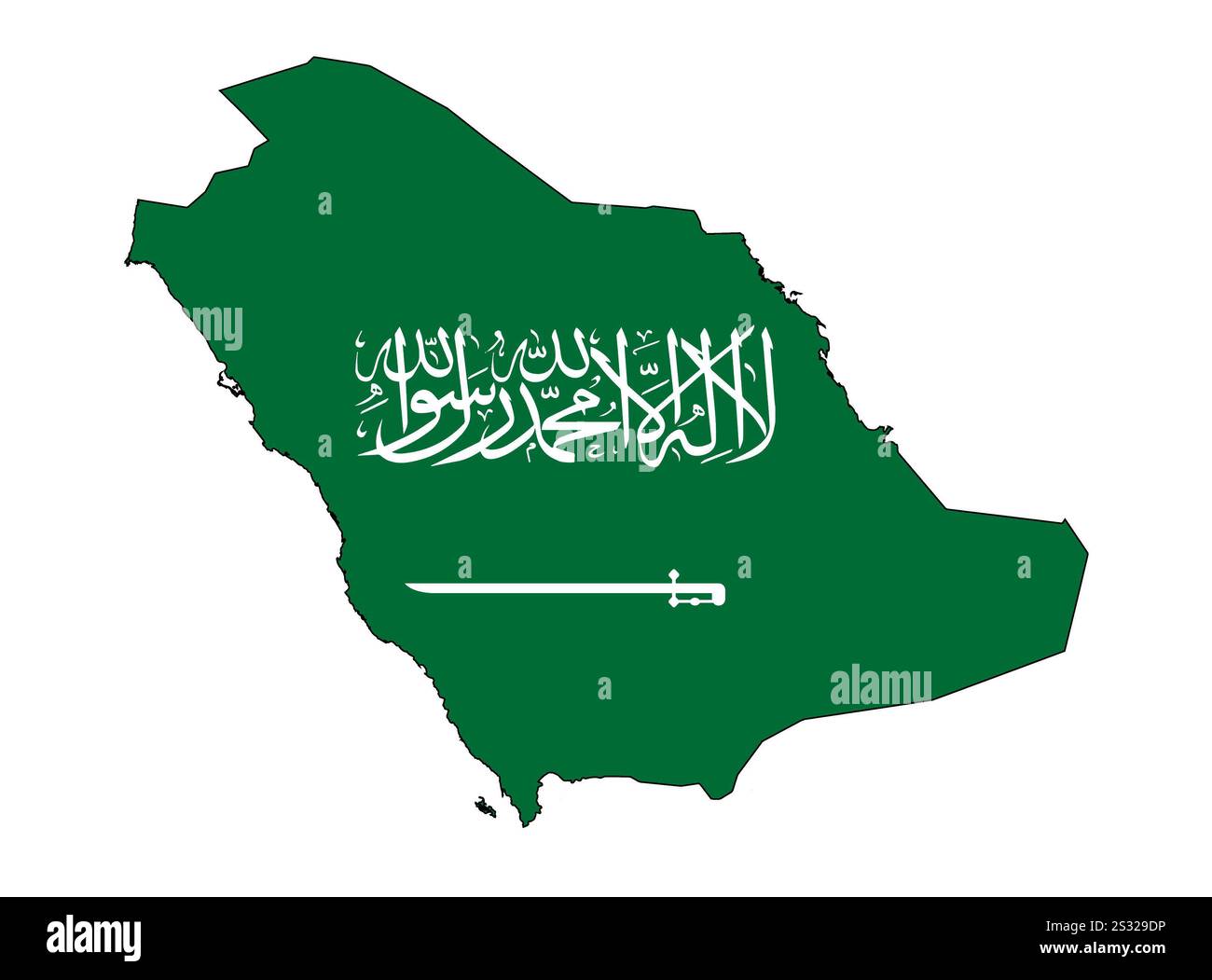 Illustration flag saudi arabia hi-res stock photography and images - Alamy