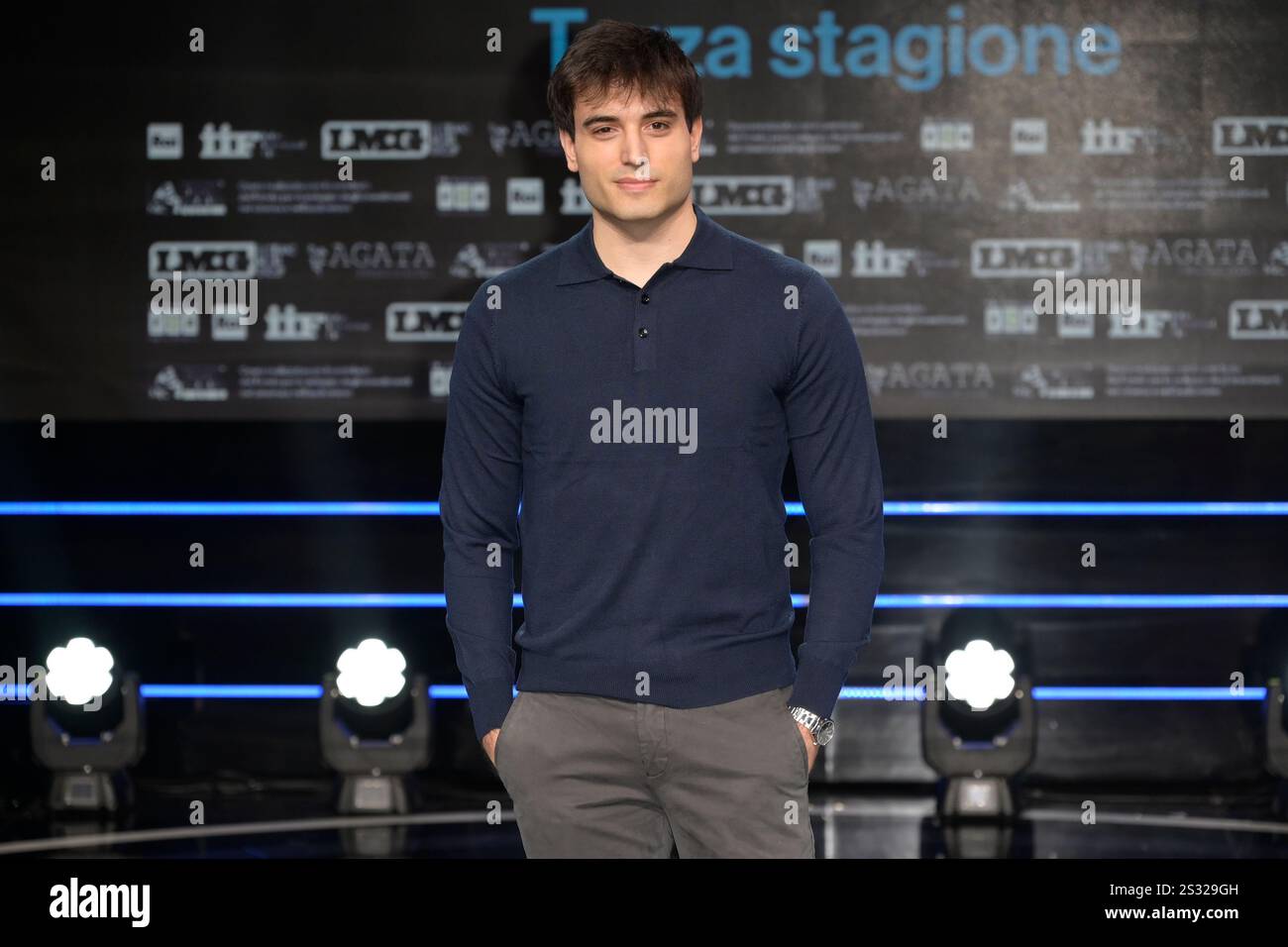 Rome, Italy. 08th Jan, 2025. Lorenzo Lancellotti attends the photocall ...