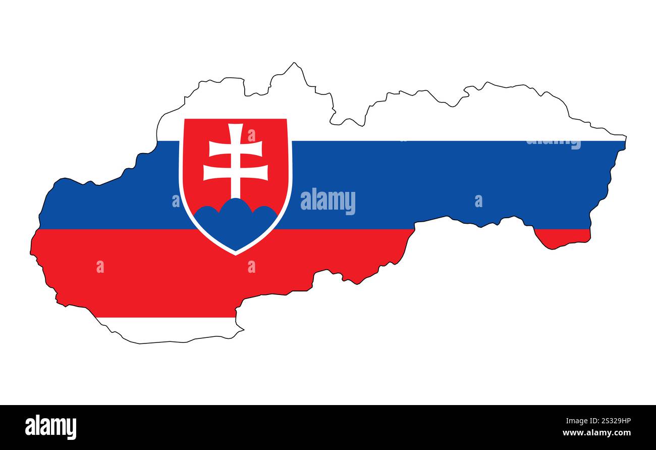 Map slovakia country hi-res stock photography and images - Alamy