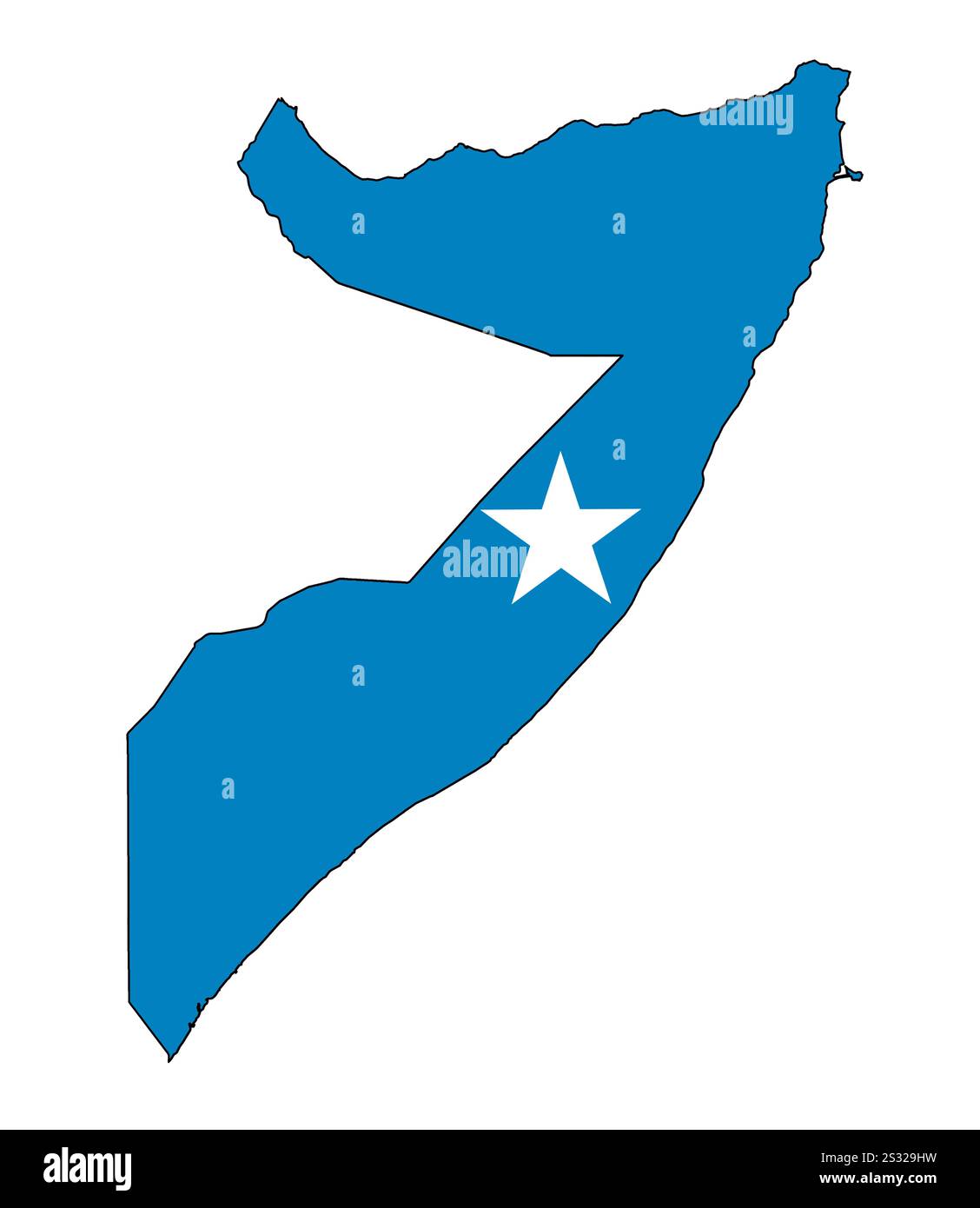 Somalia country map icon hi-res stock photography and images - Alamy