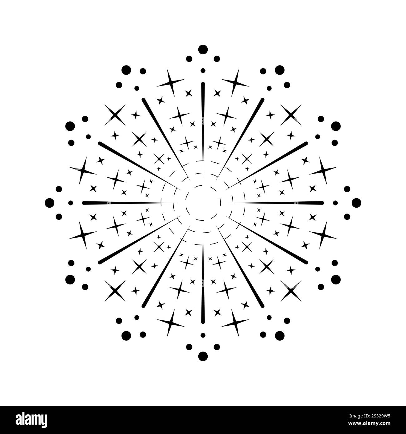 Bright border firework sparks Stock Vector Images - Alamy