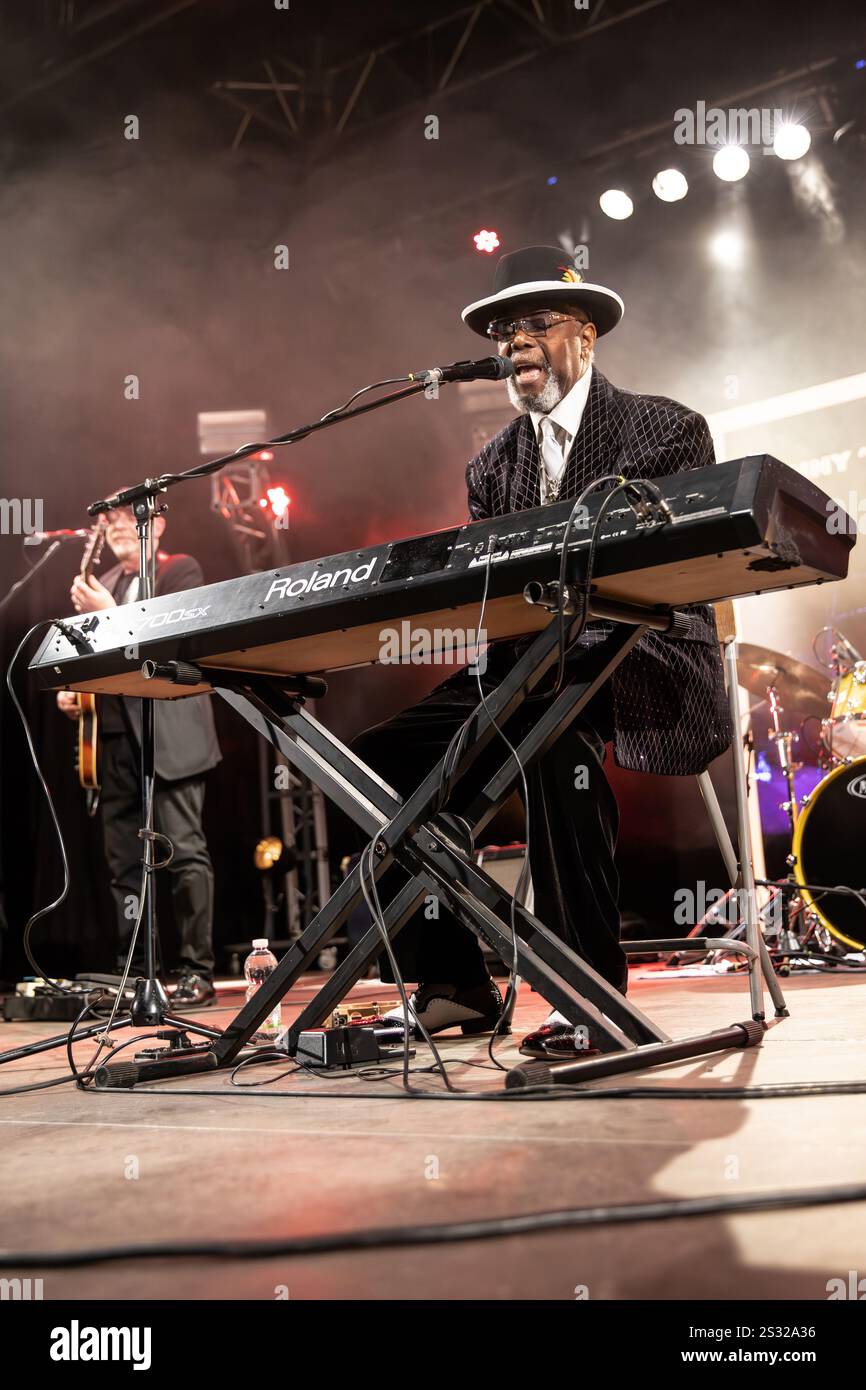 Fontaneto d'Agogna, Italy. 07th Jan, 2025. The American singer ...