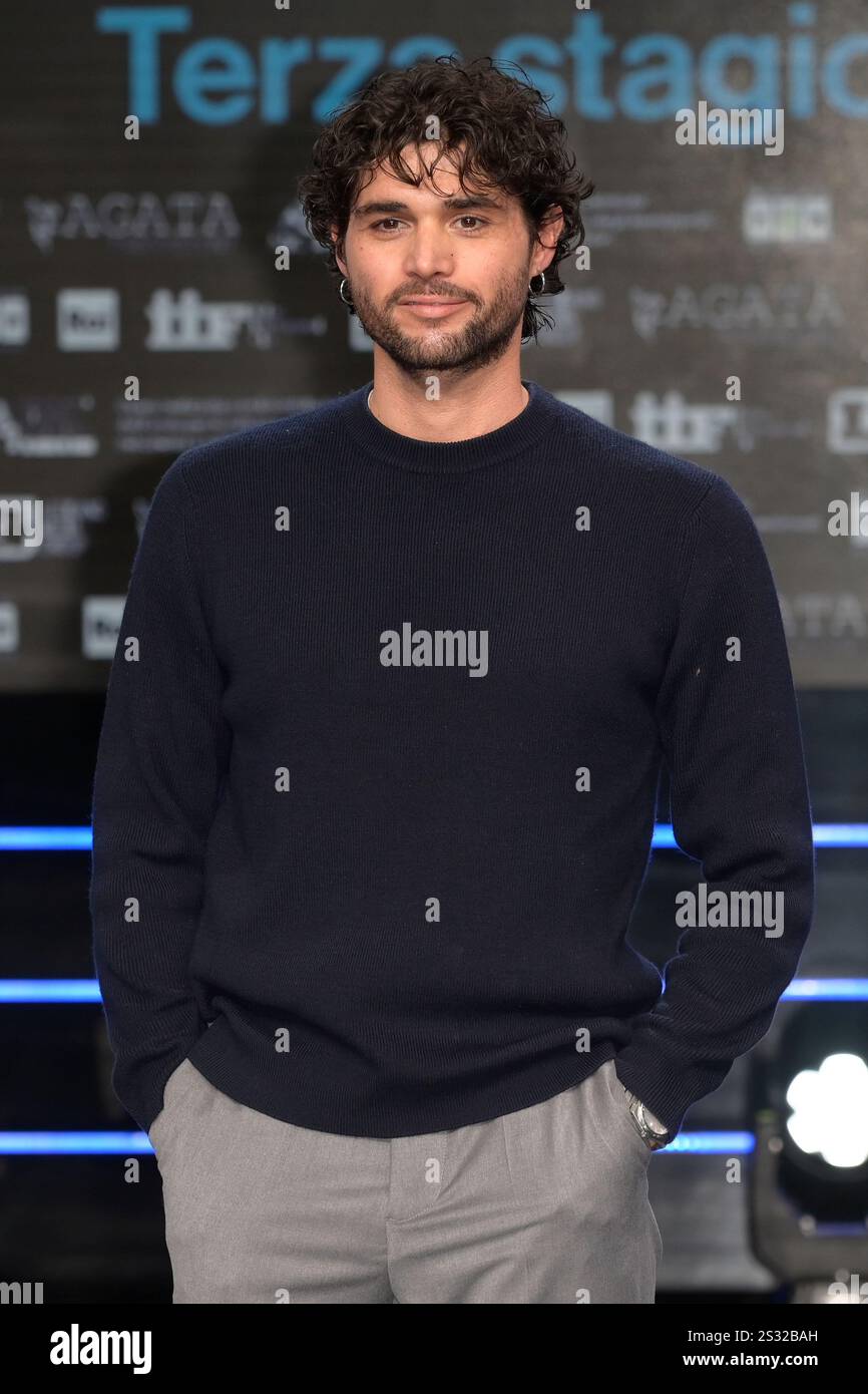 Rome, Italy. 08th Jan, 2025. Erasmo Genzini attends the photocall of ...