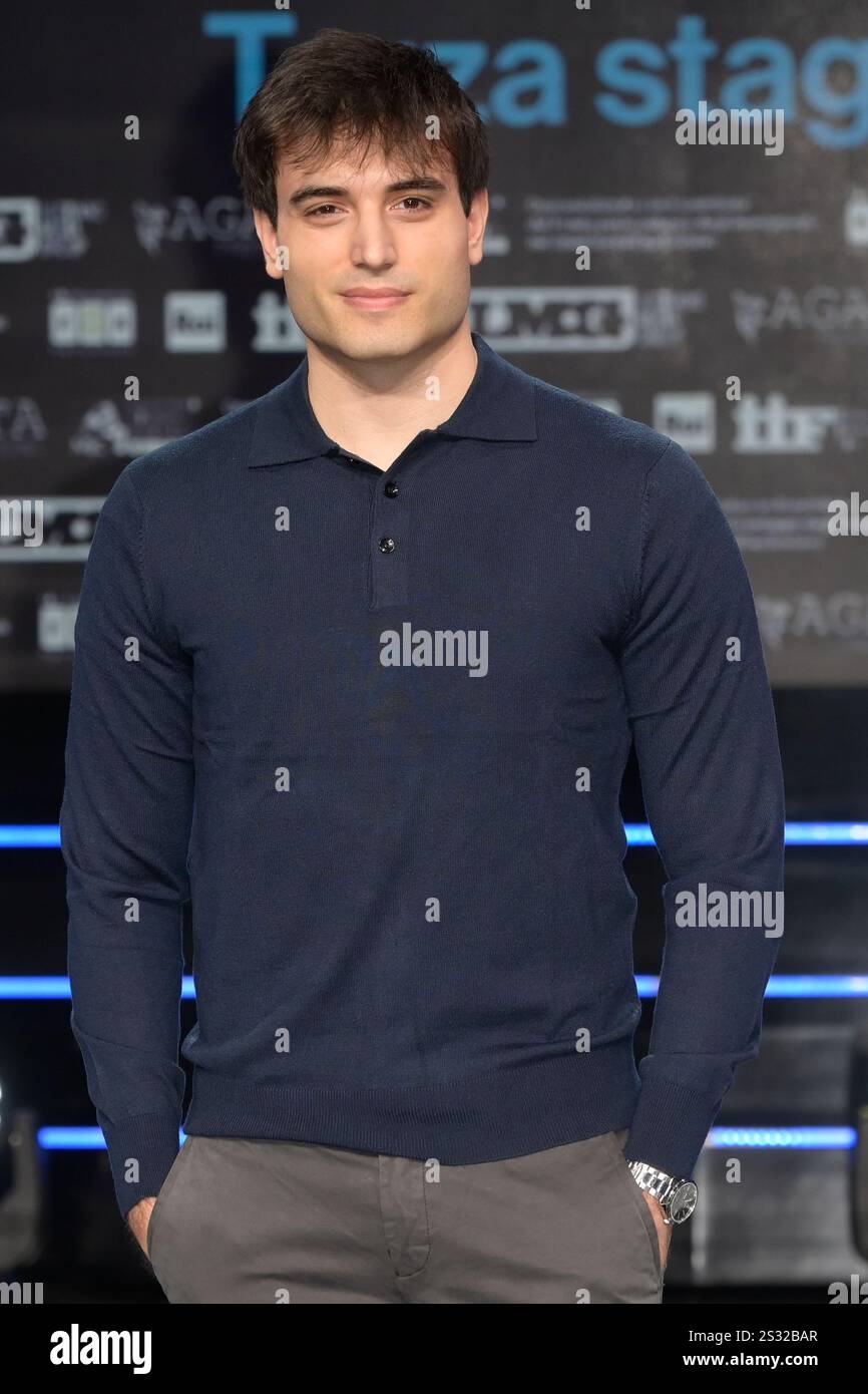 Lorenzo Lancellotti attends the photocall of Rai tv series "Mina ...