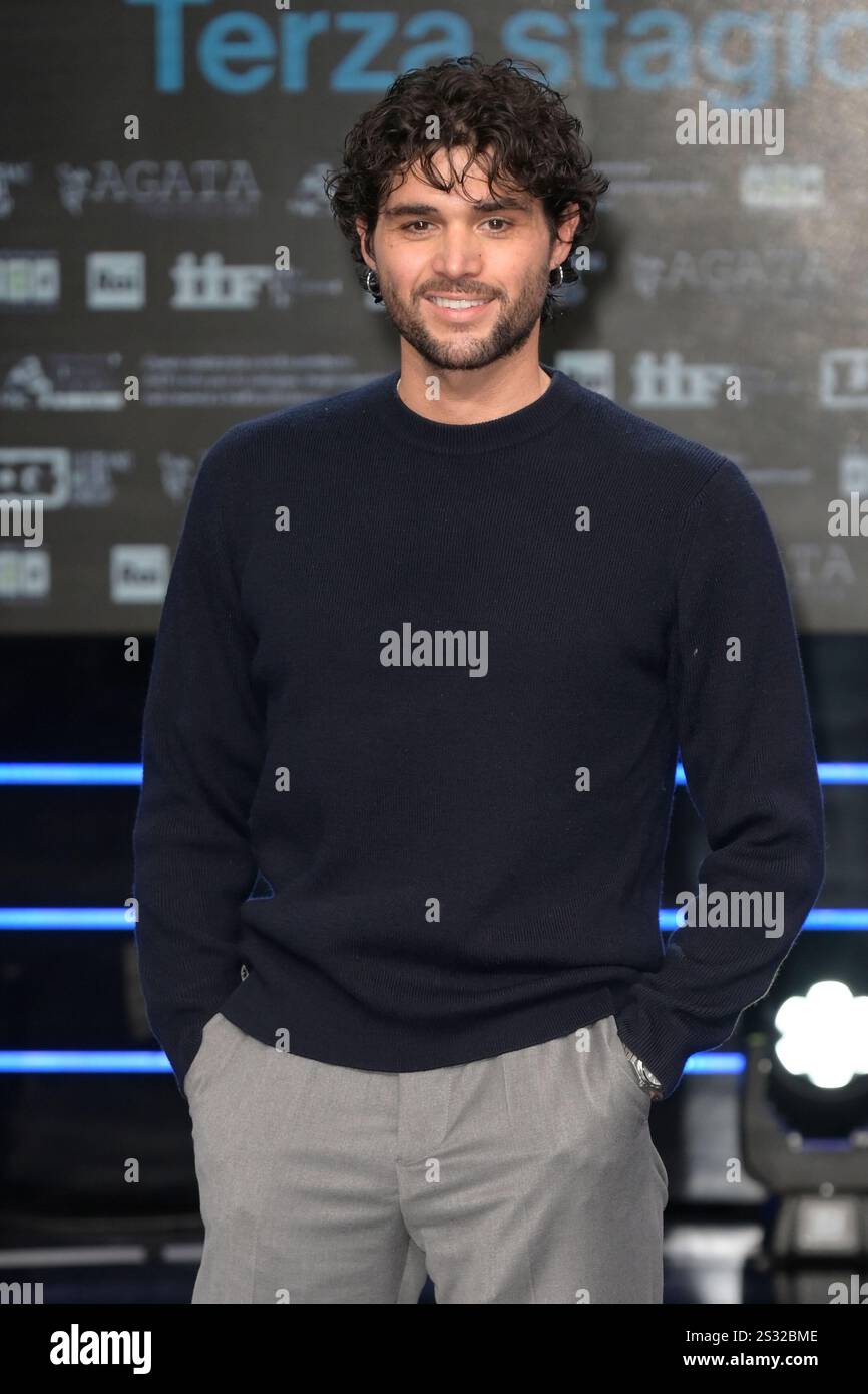 Rome, Italy. 08th Jan, 2025. Erasmo Genzini attends the photocall of ...
