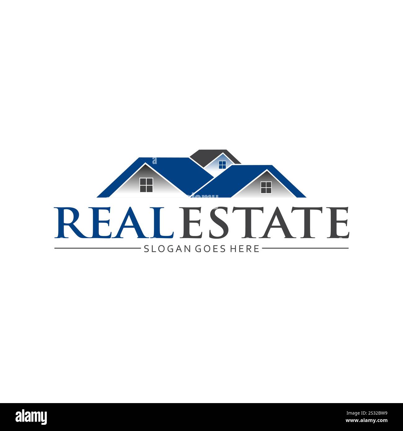 Simple home real estate logo design Stock Vector Image & Art - Alamy