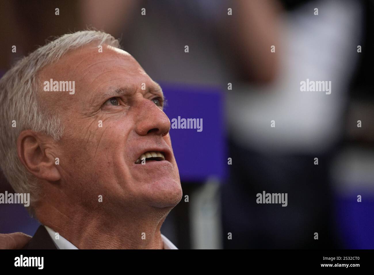 France head coach Didier Deschamps during the Euro 2024 soccer match ...