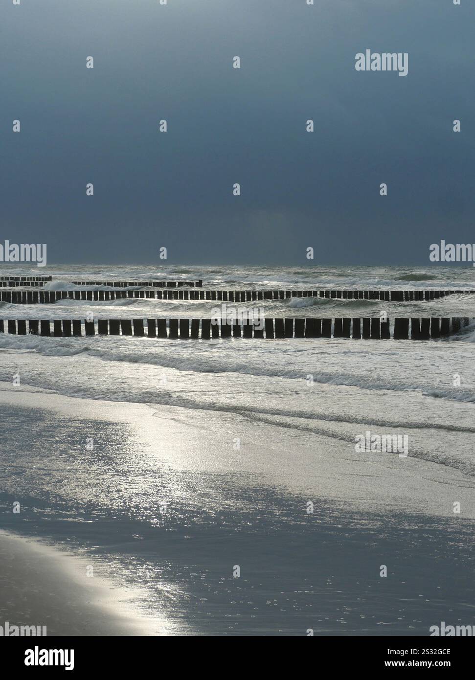 Baltic Sea and sky. Between sky and sea - a color composition for calm ...
