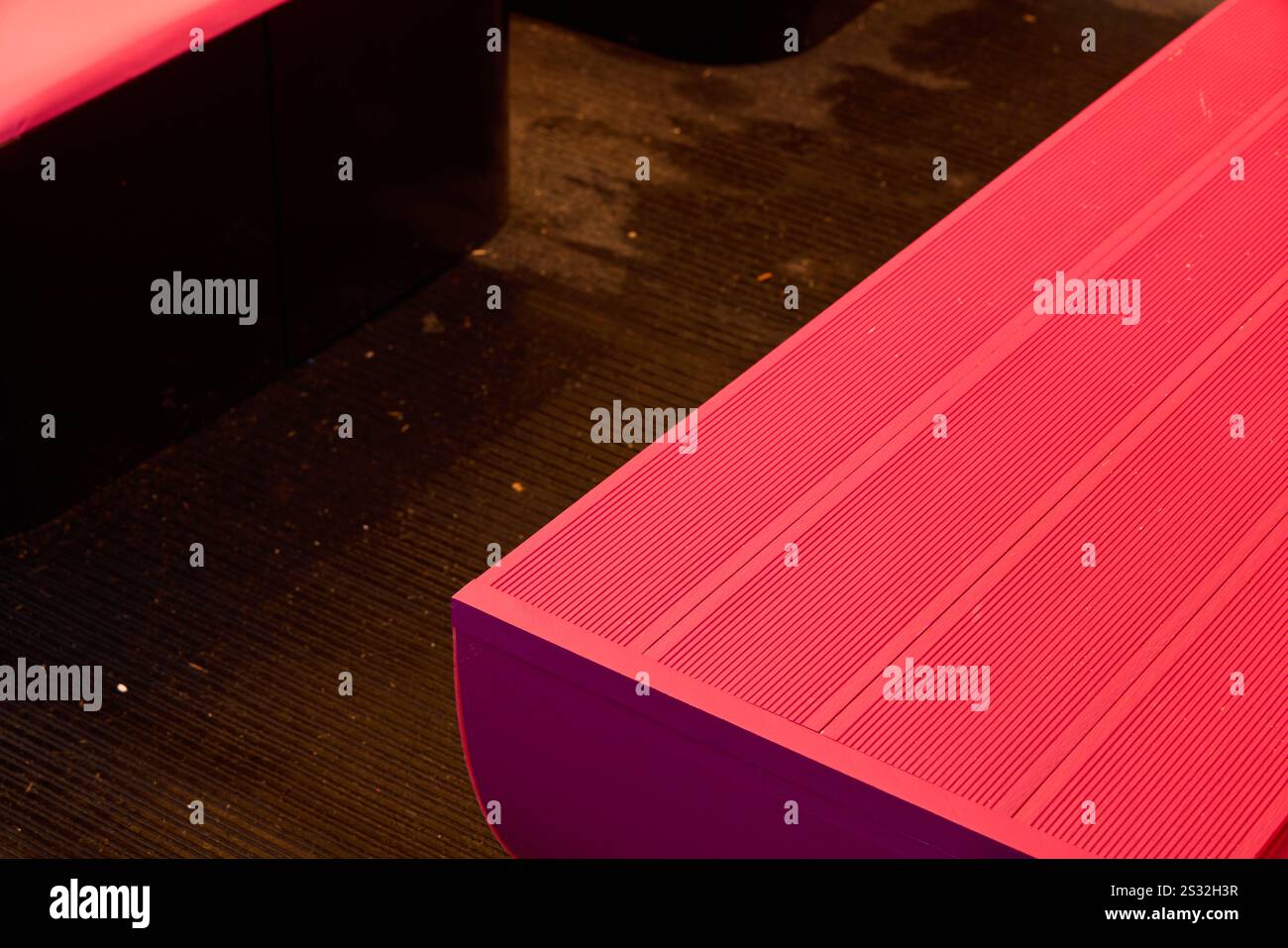 Vibrant Pink Geometry Integrated into Contemporary Modern Design and ...