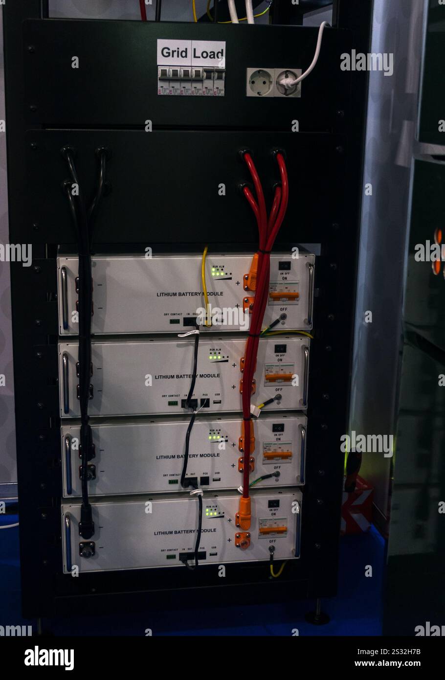 Energy storage systems for business and home Stock Photo - Alamy