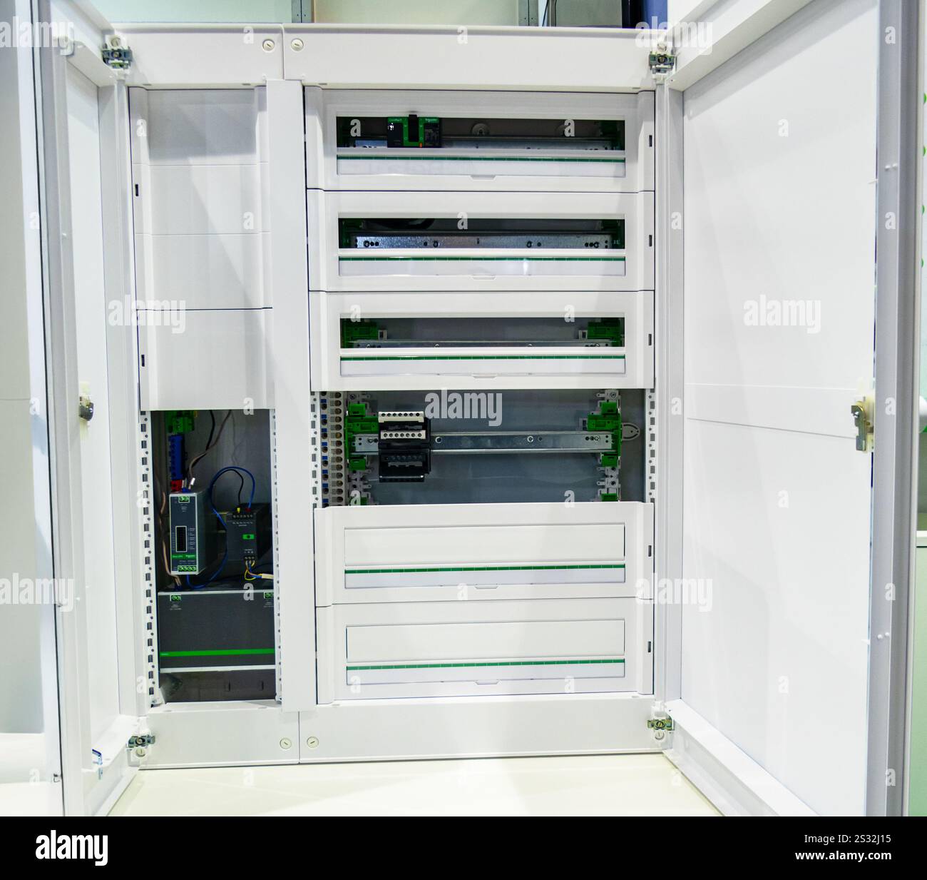 Electrical control panel with modular components. Automation system ...