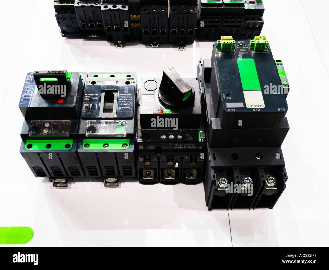Industrial Motor Control Components. The arrangement features units ...