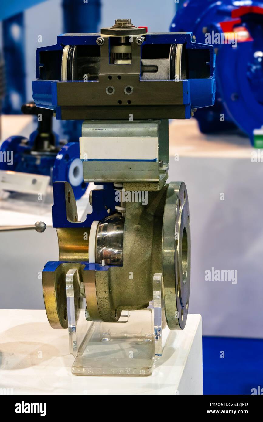 Control valve with actuator and internal components Stock Photo - Alamy