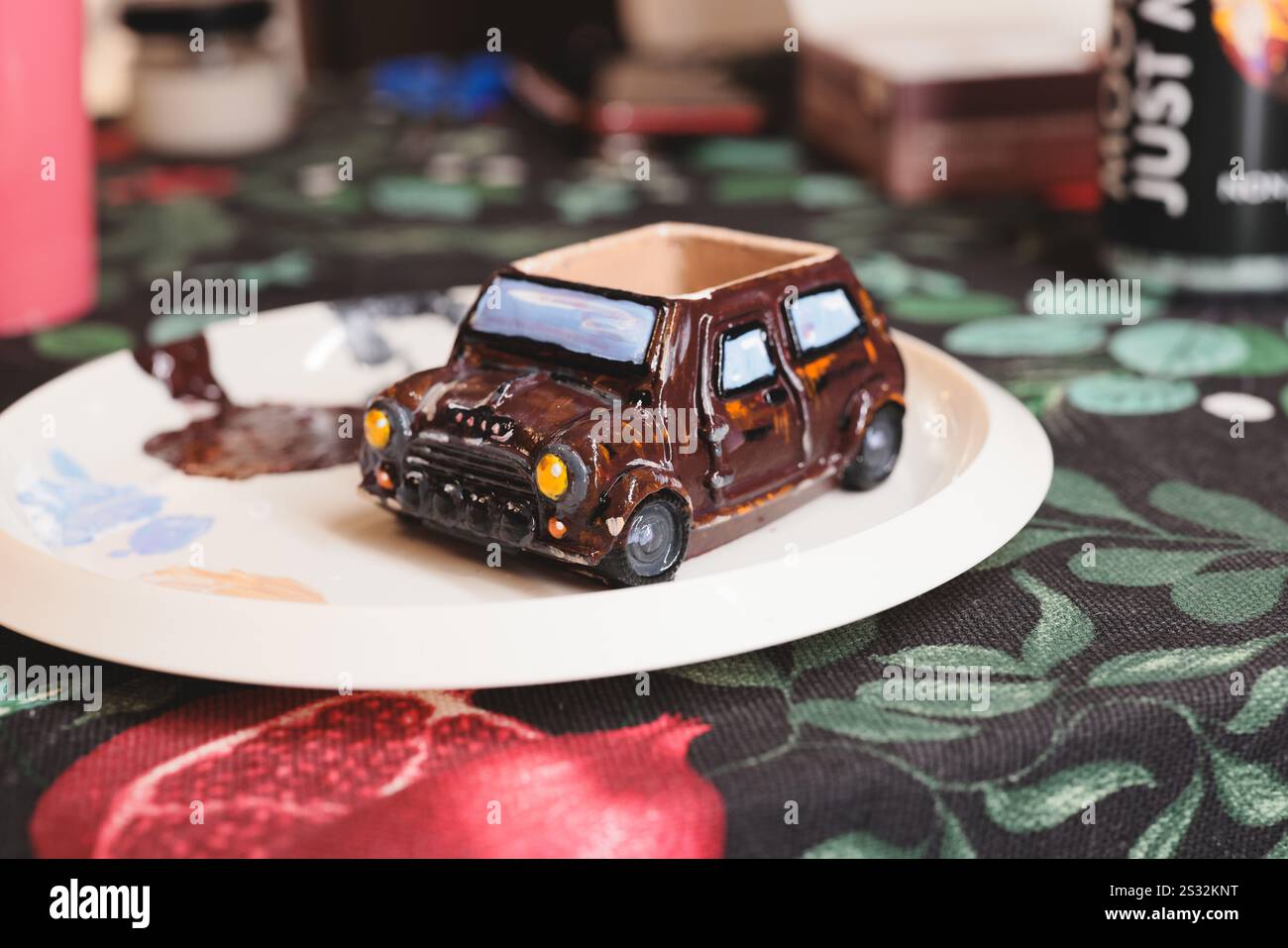 A Stunning and Visually Artistic Miniature Car Model Displayed ...