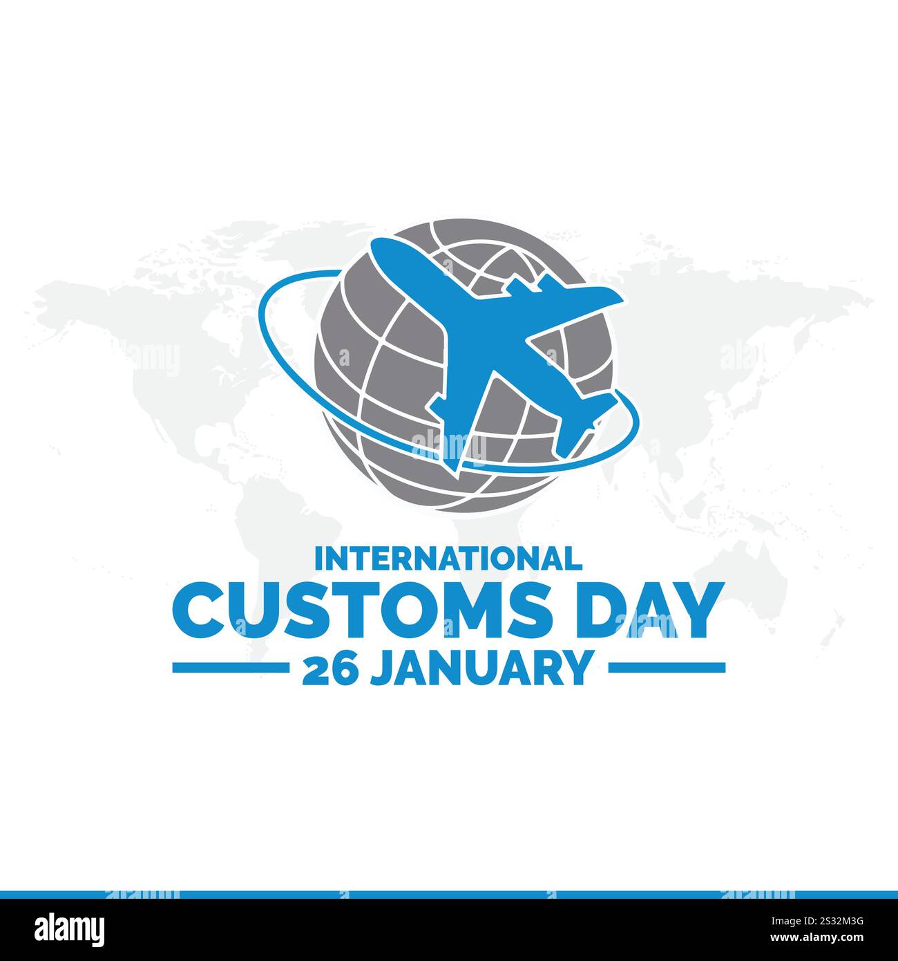 Vector illustration of International Customs Day 26 January ...