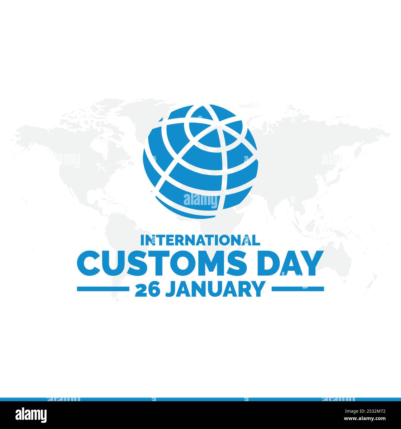 Vector illustration of International Customs Day 26 January ...