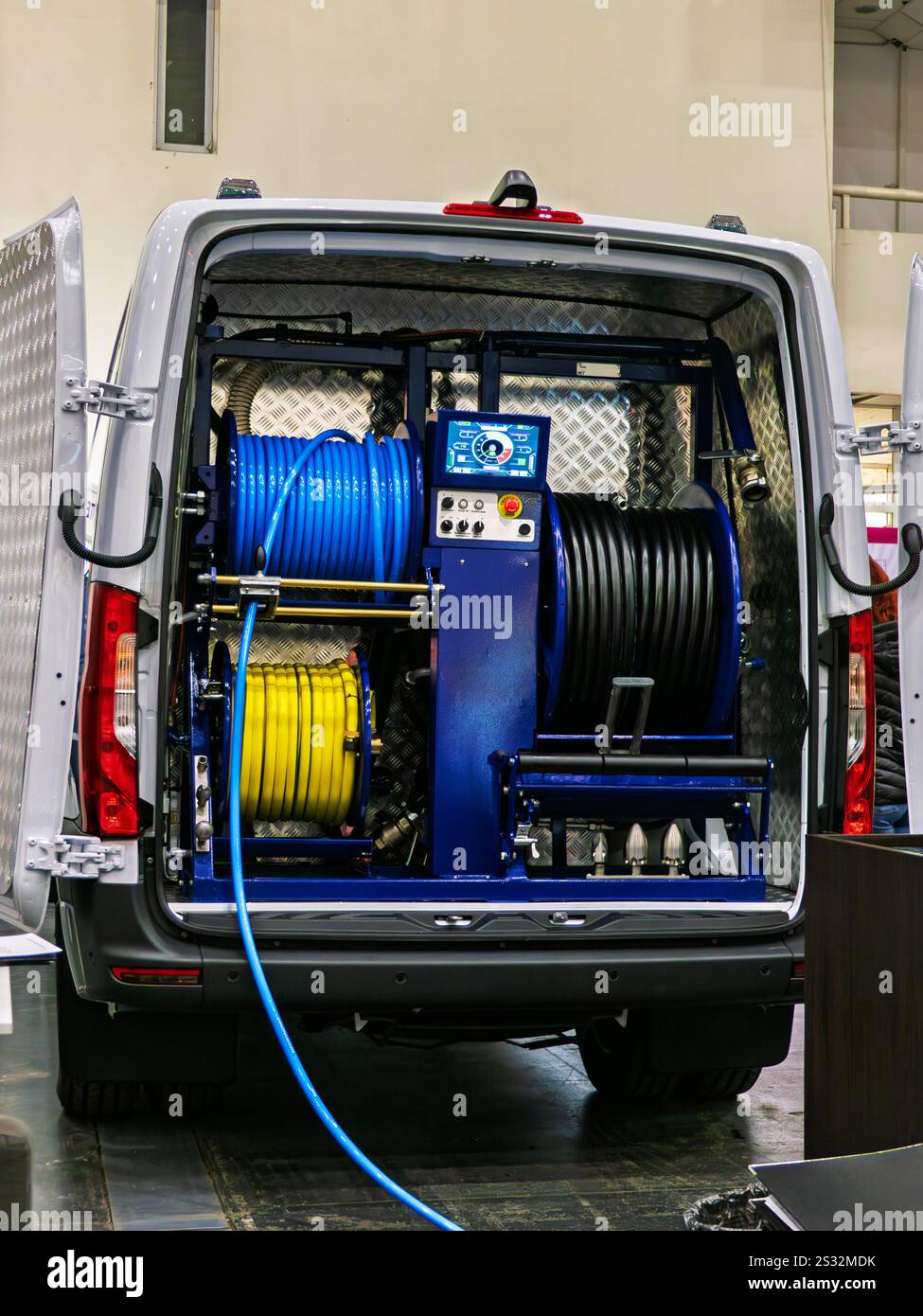 Special equipment sewer cleaning vehicle. Vehicle equipped for cleaning ...