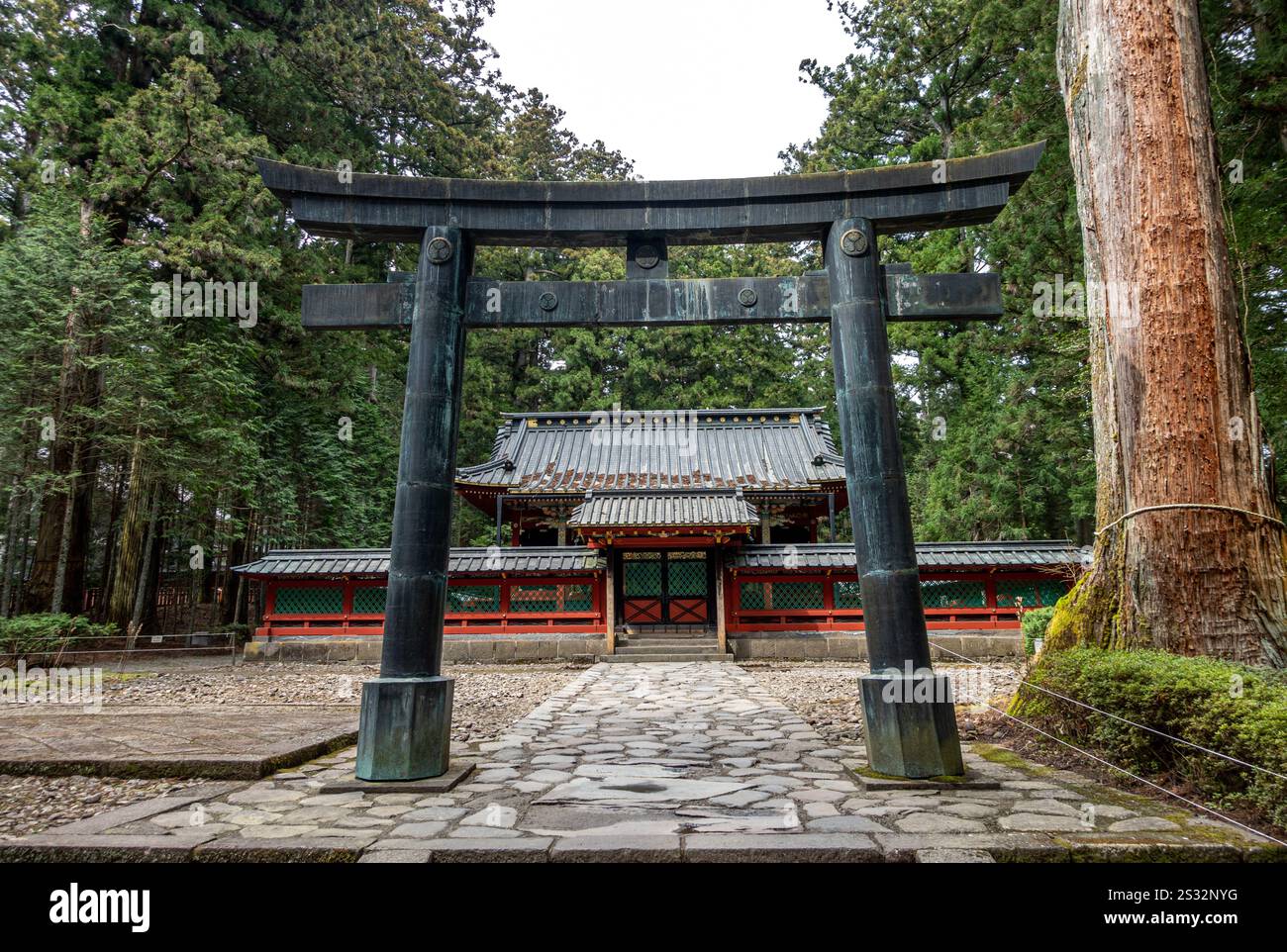 Traditional torii gate stands hi-res stock photography and images - Alamy