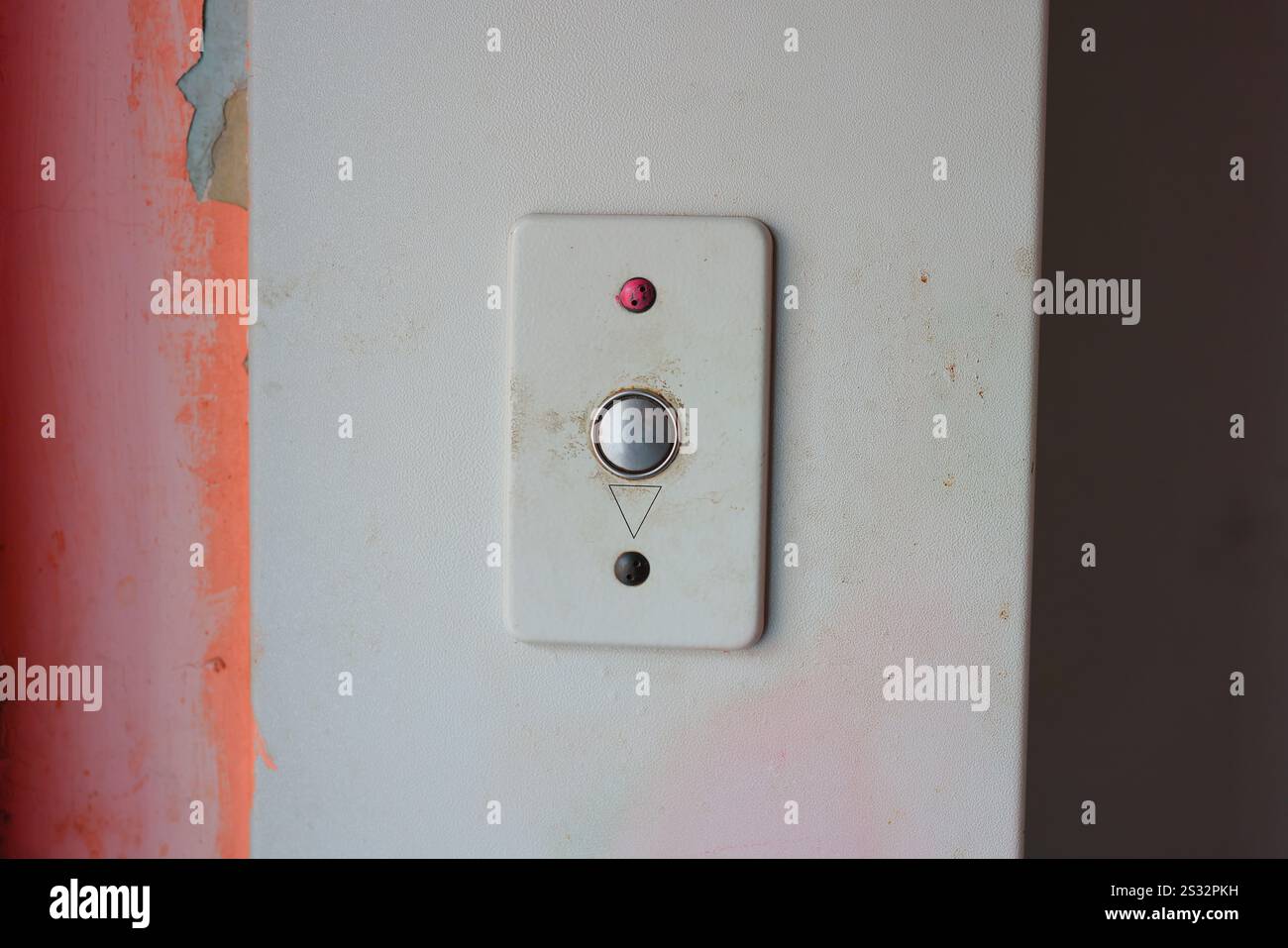 The Elevator Call Button situated prominently on the Wall is a crucial ...