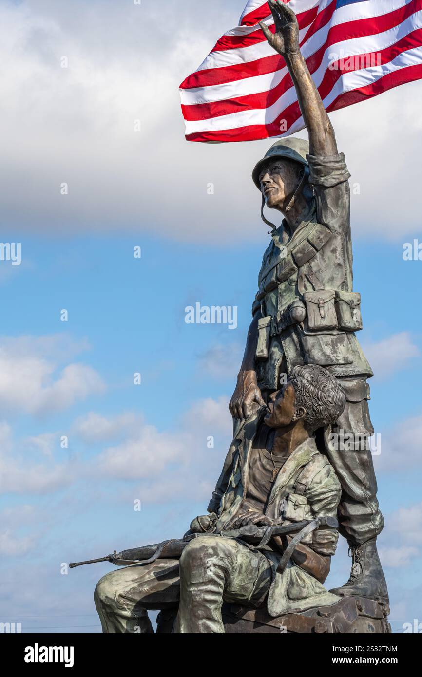 Purple Heart Memorial by sculptor Troy Jackson in Tahlequah, Oklahoma ...
