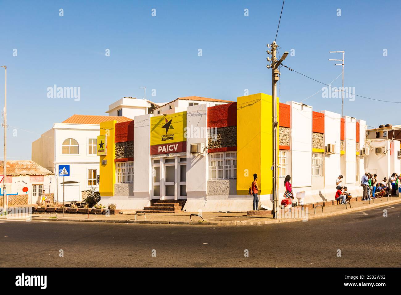 Cabo verde colorful building hi-res stock photography and images - Alamy