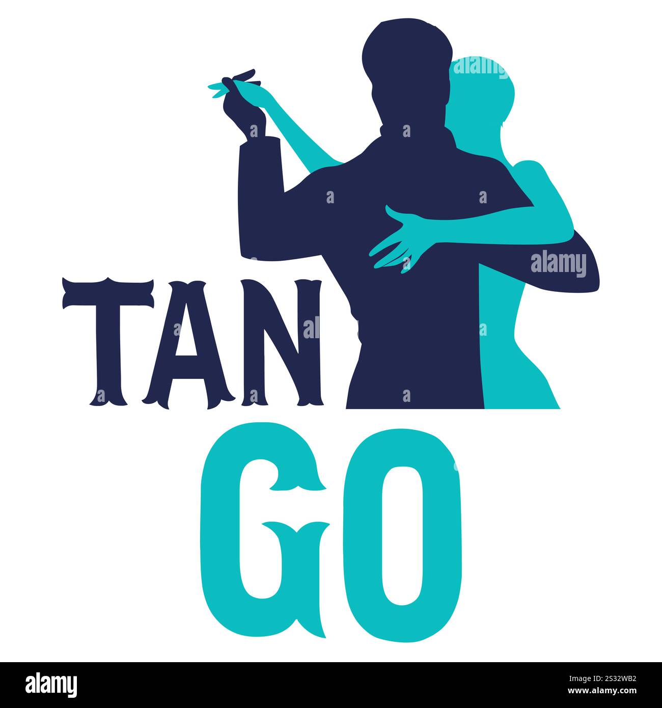 Tango dancer brand logo image isolated on white background Stock Vector ...