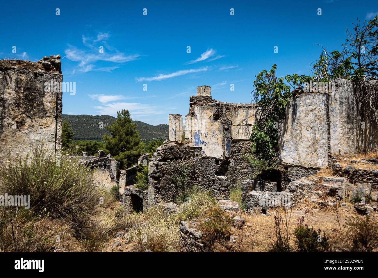 Karmylessos. Lebessos. Kayakoy. Greek abandoned cursed town in Turkey ...
