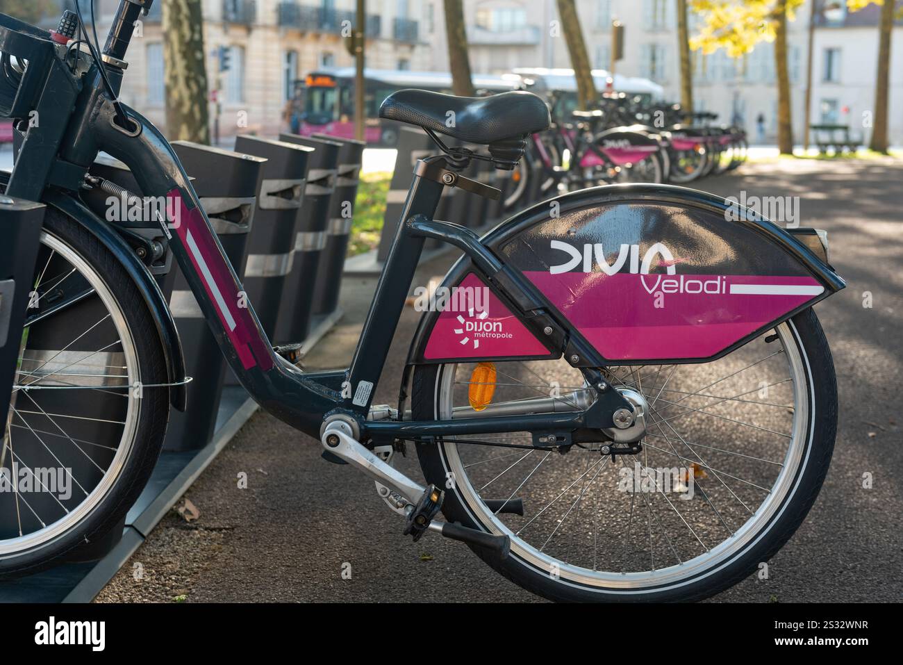 Dijon, France. September 19th 2024 Divia Velodi, self-service cycle ...