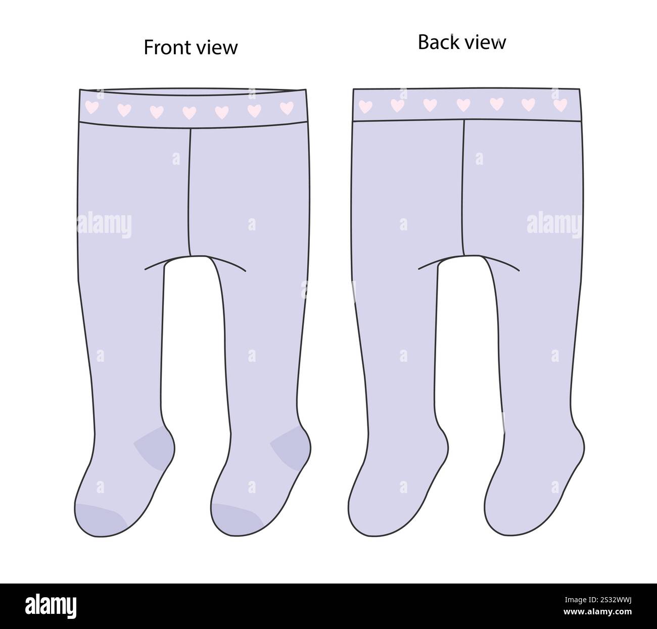 Baby tights front and back view hi-res stock photography and images - Alamy