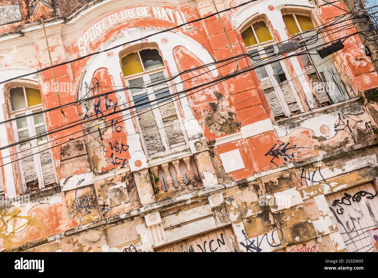 Graffiti on the Sport club de Natal, Brazil Stock Photo - Alamy