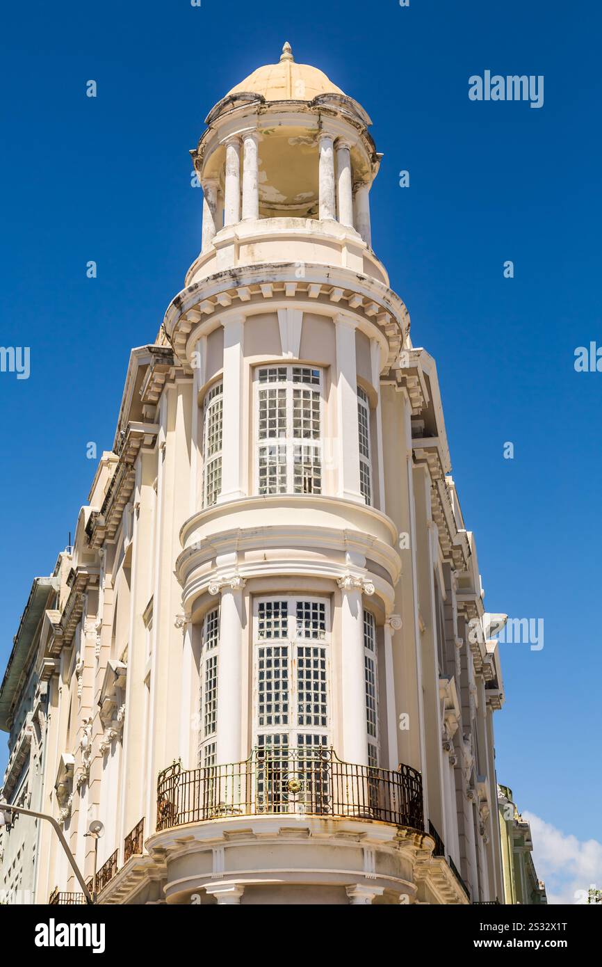 Colonial style buildings surrounding Marco Zero Square, Recife, Brazil ...