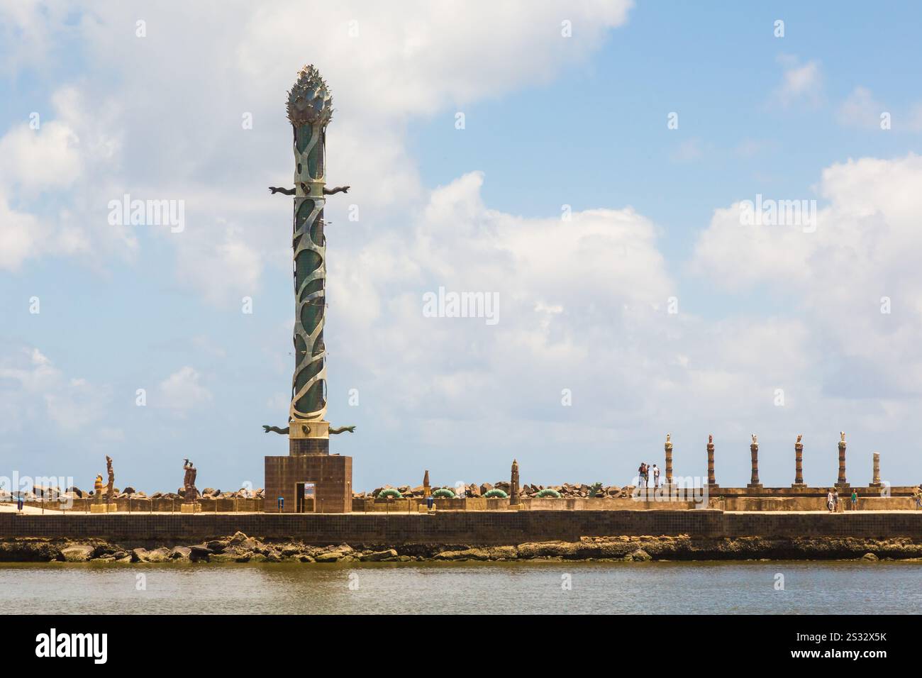 Monument in Parue de Esculturas Franscisco Brennand, Recife, Brazil ...