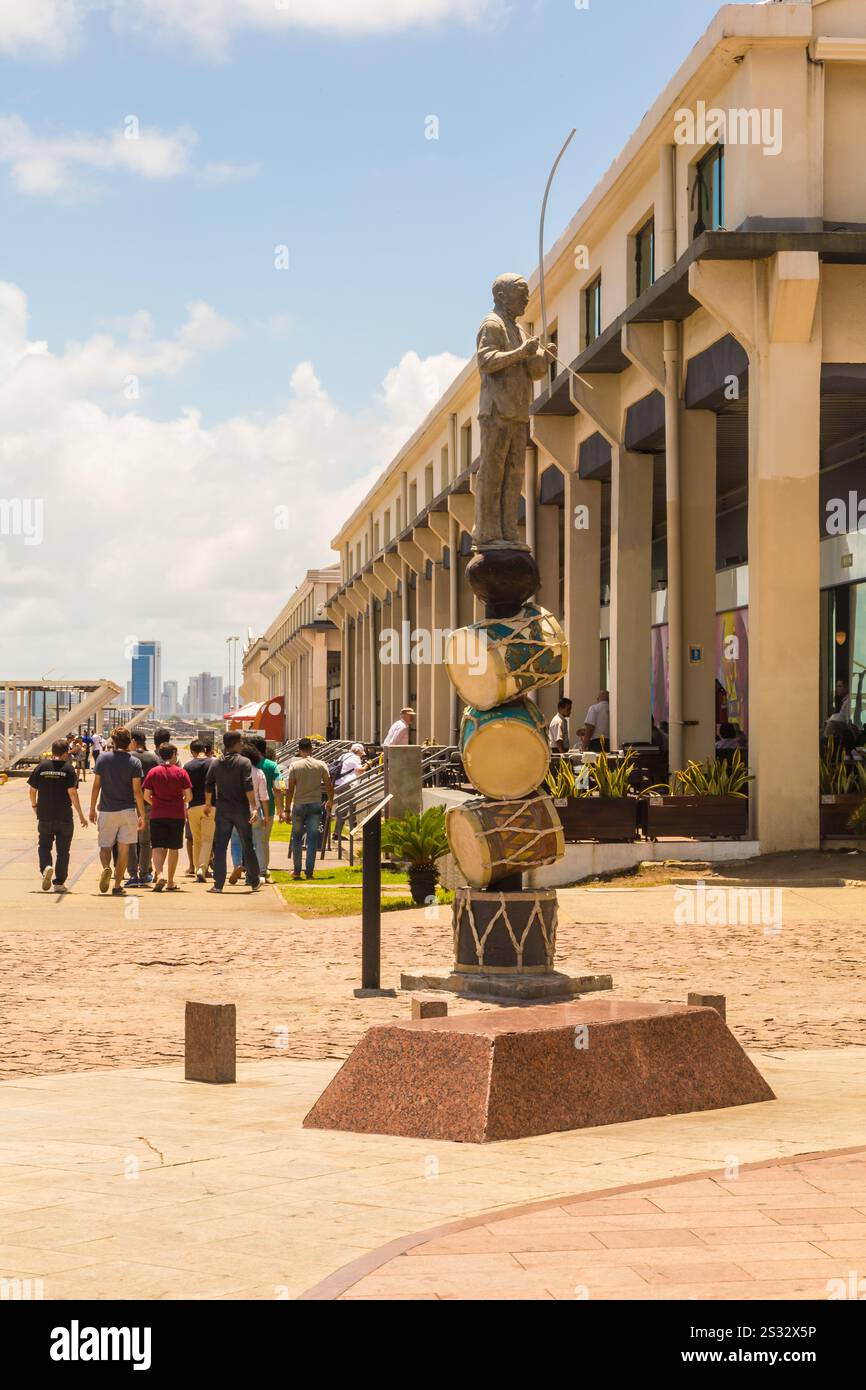 A sculpture in Marco Zero square, Recife, Brazil Stock Photo - Alamy