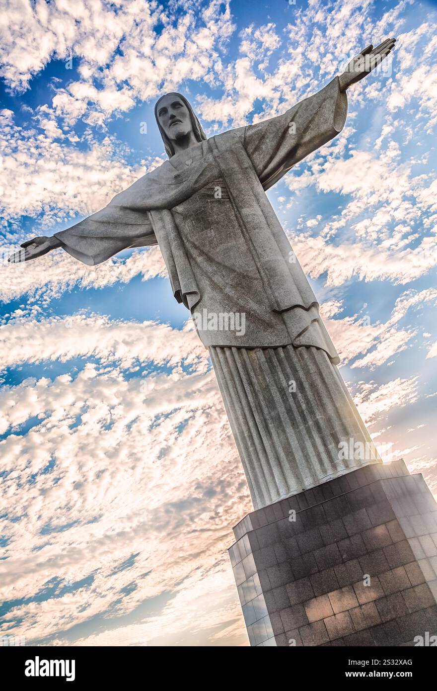 Christ the Redeemer statue, Corcovado, Rio de Janeiro, Brazil Stock ...