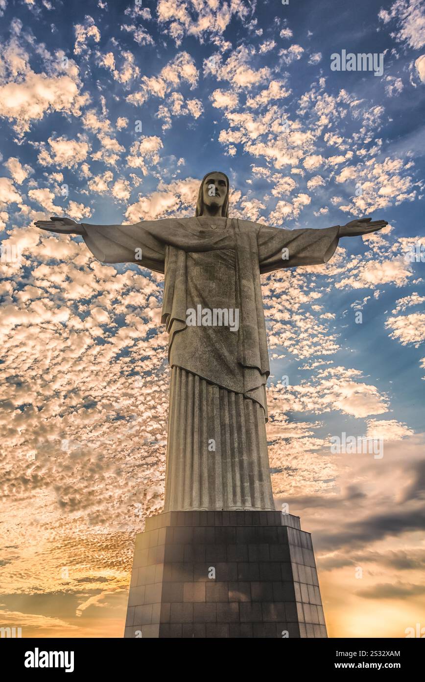 Christ the Redeemer statue, Corcovado, Rio de Janeiro, Brazil Stock ...